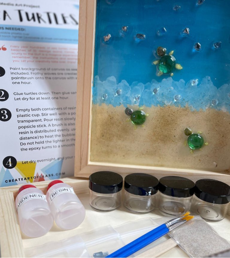 Mixed Media Art Project Kits by Art of Glass on St. George Island, FL